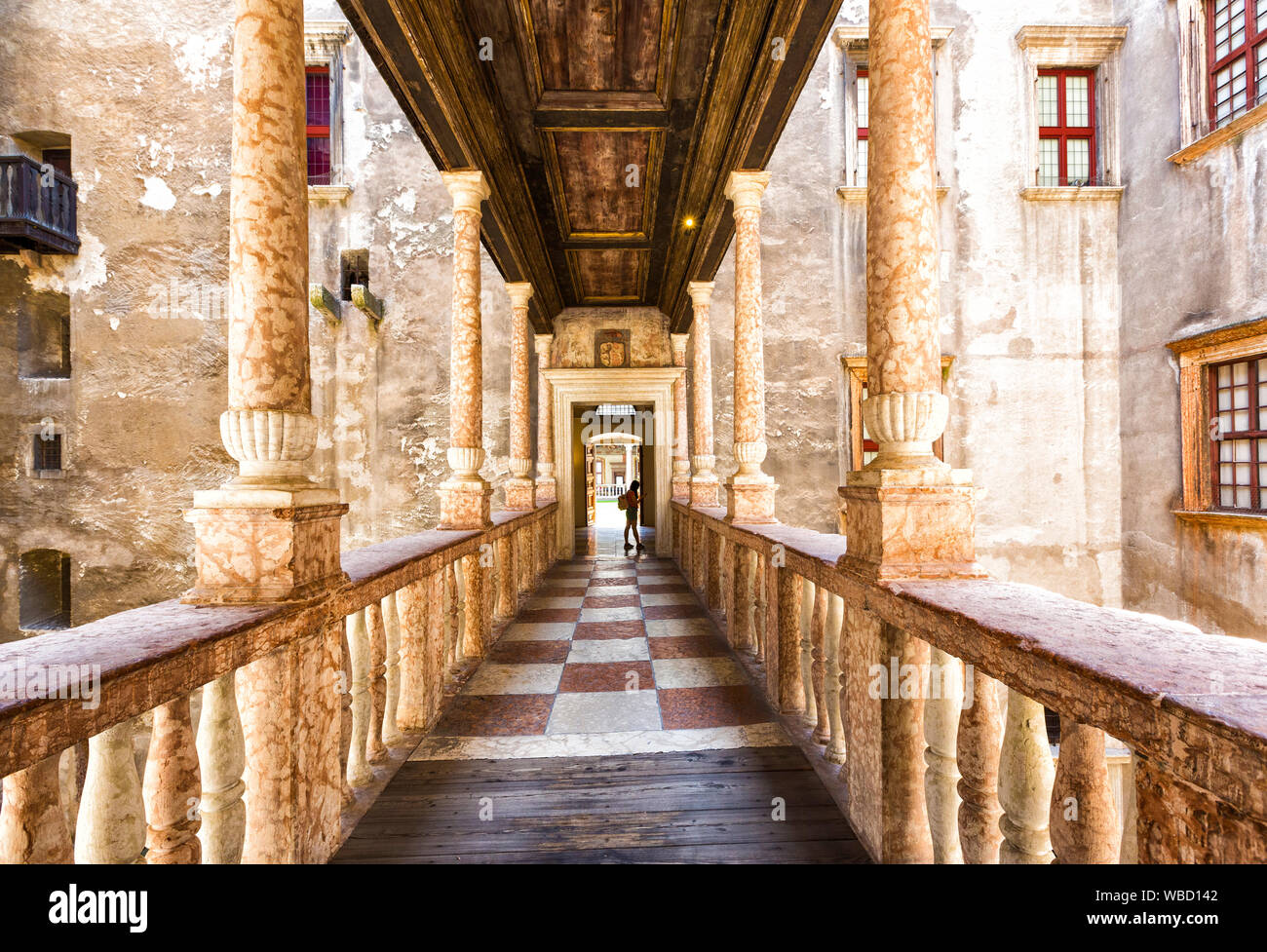 Trento (Italy) - Buonconsiglio castle Stock Photo - Alamy