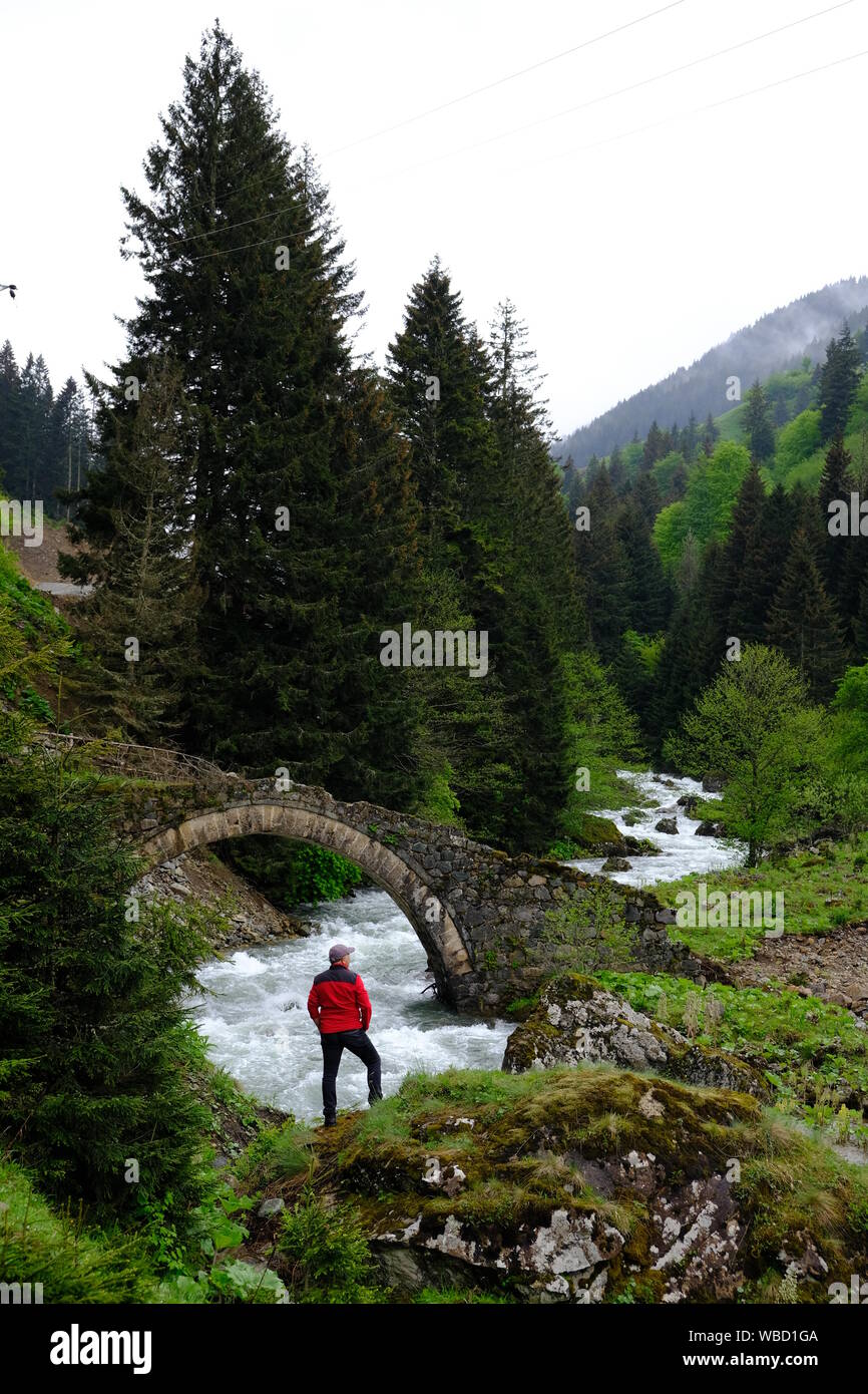 Old man at bridge hi-res stock photography and images - Alamy