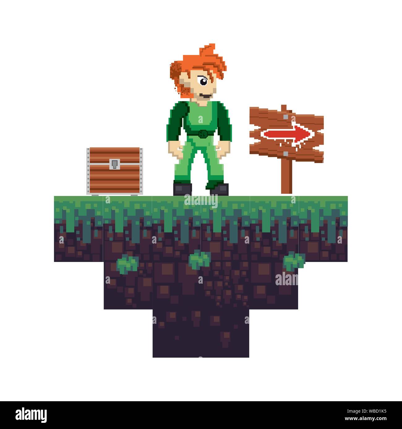 videogame pixelated retro art cartoon Stock Vector Image & Art - Alamy