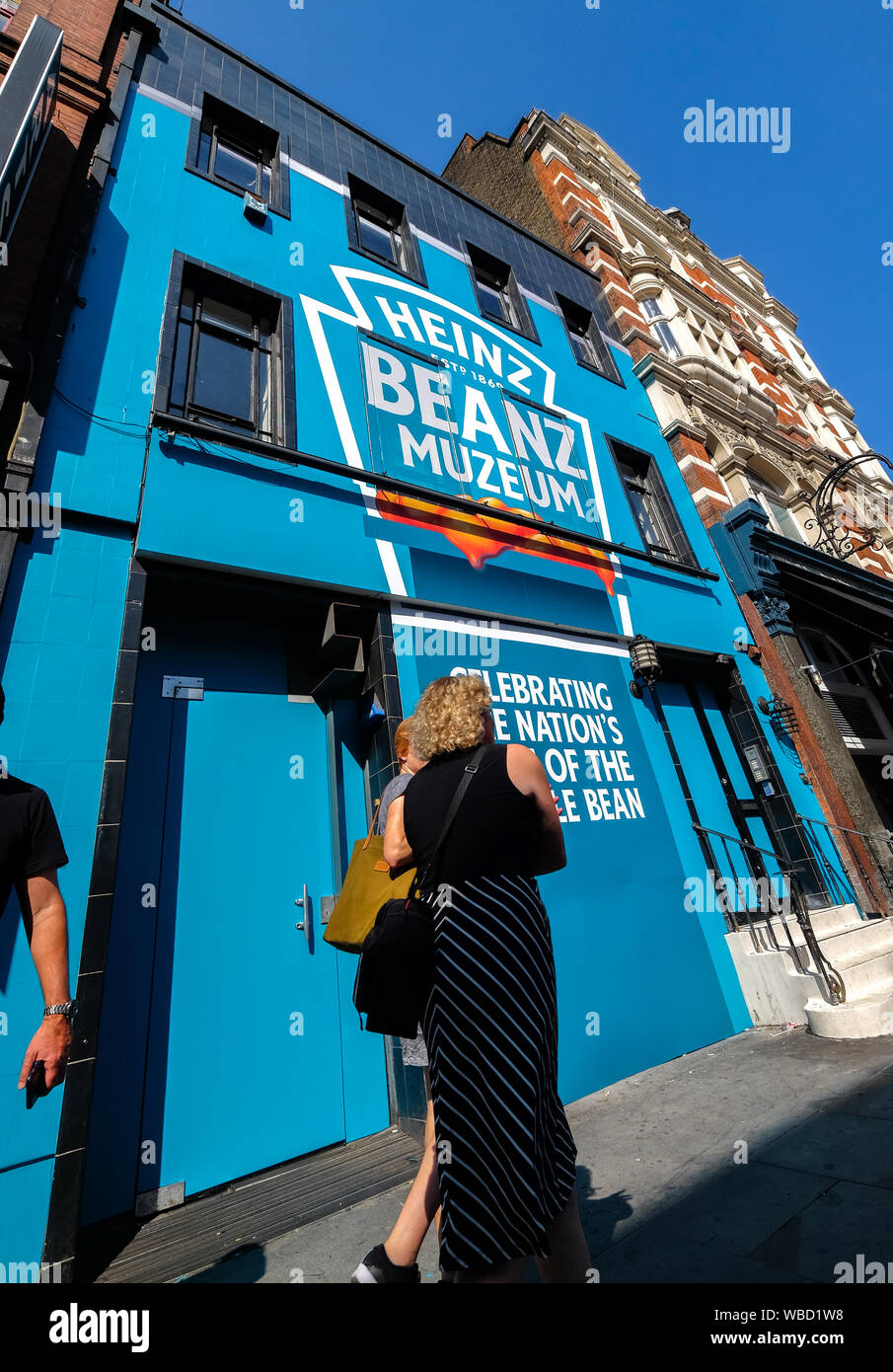 Great Newport Street, London, UK. 26th August 2019. Heinz Beanz museum ...