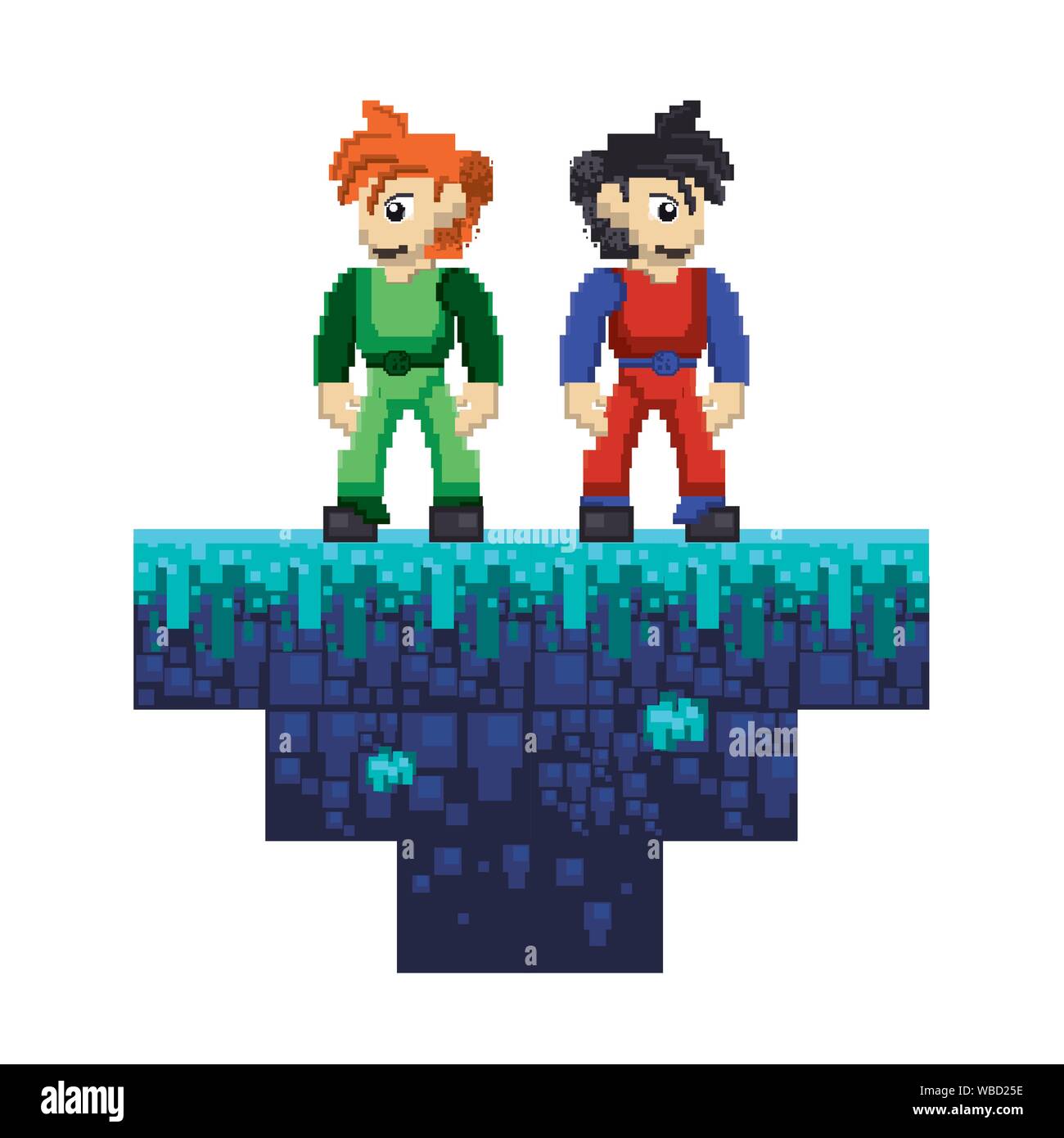 videogame pixelated retro art cartoon Stock Vector Image & Art - Alamy