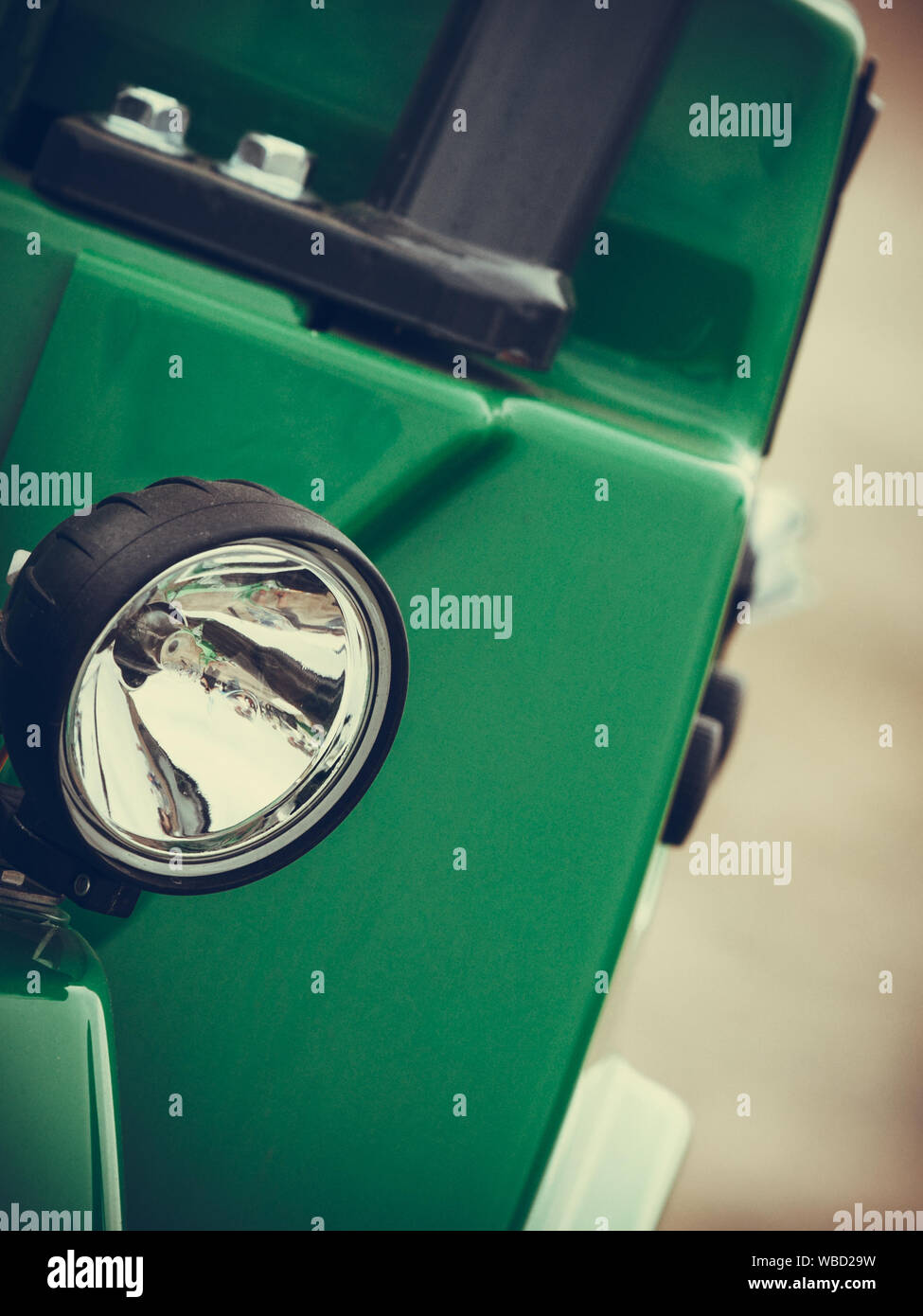 Industrial details, mechanical objects and tools concept. Reflector on ...