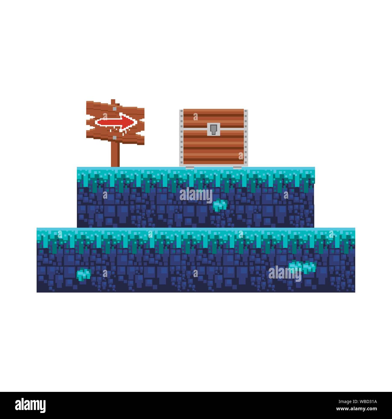 videogame pixelated retro art cartoon Stock Vector Image & Art - Alamy