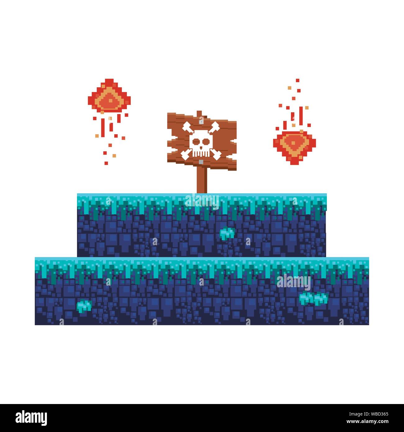 videogame pixelated retro art cartoon Stock Vector Image & Art - Alamy