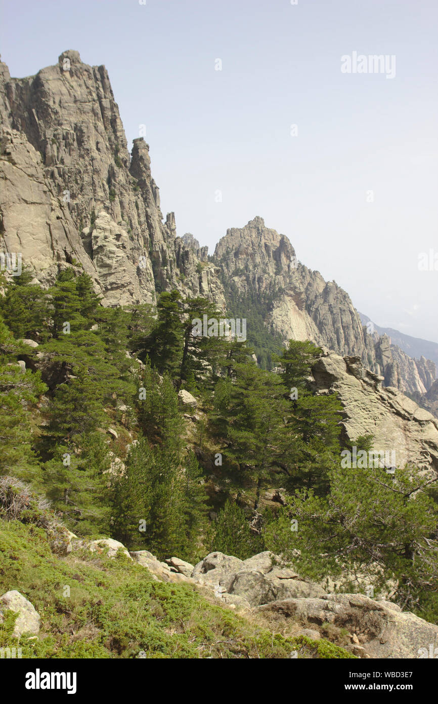 Aiguilles de Bavella, France, Corsica, alpine variation of GR20 Stock ...