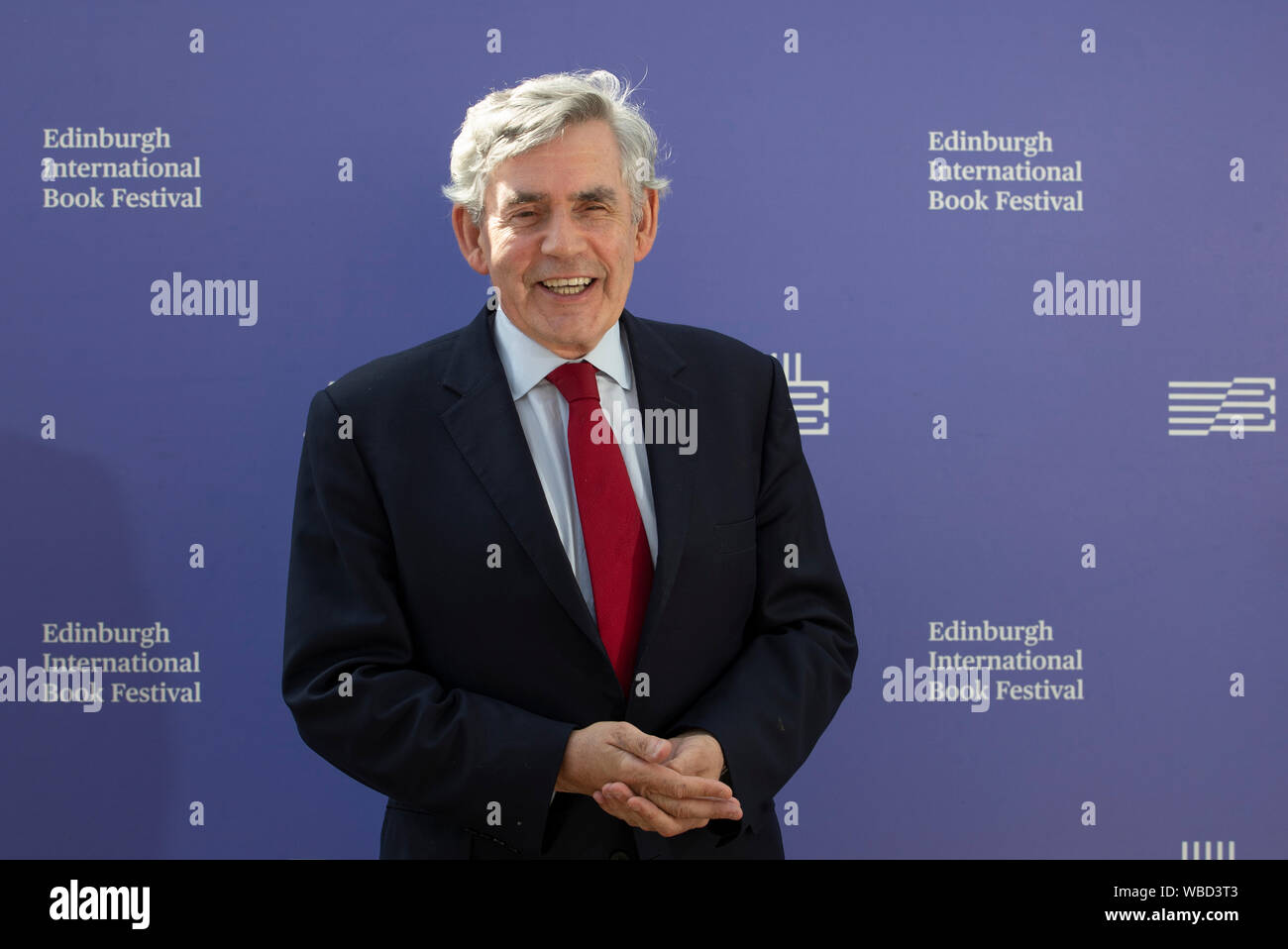 Former Prime Minister Gordon Brown before his discussion event ...