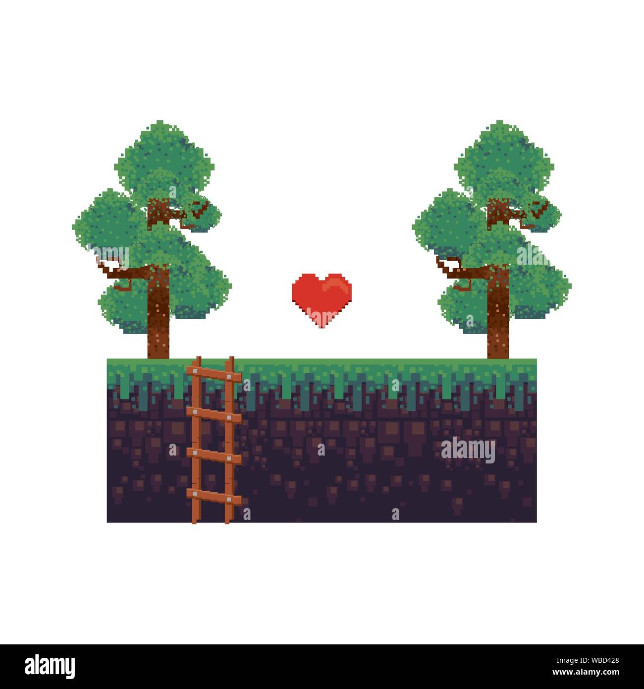 videogame pixelated retro art cartoon Stock Vector Image & Art - Alamy