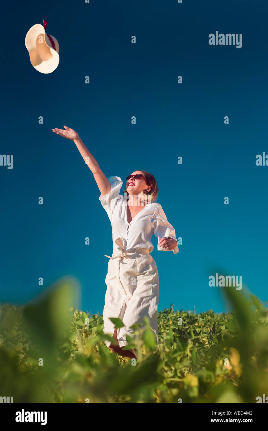 Throwing straw hi-res stock photography and images - Alamy