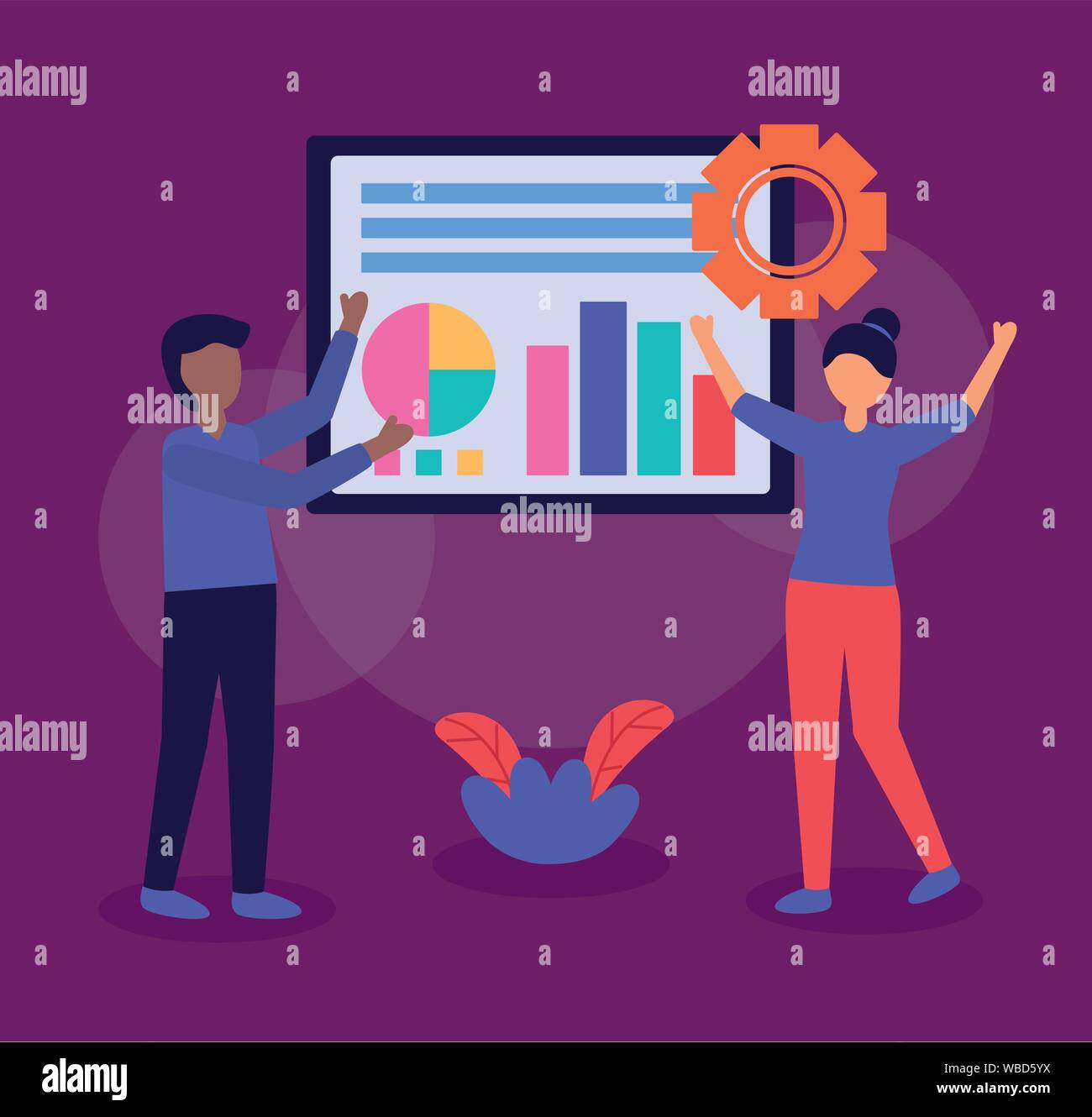 people teamwork flat design image Stock Vector Image & Art - Alamy