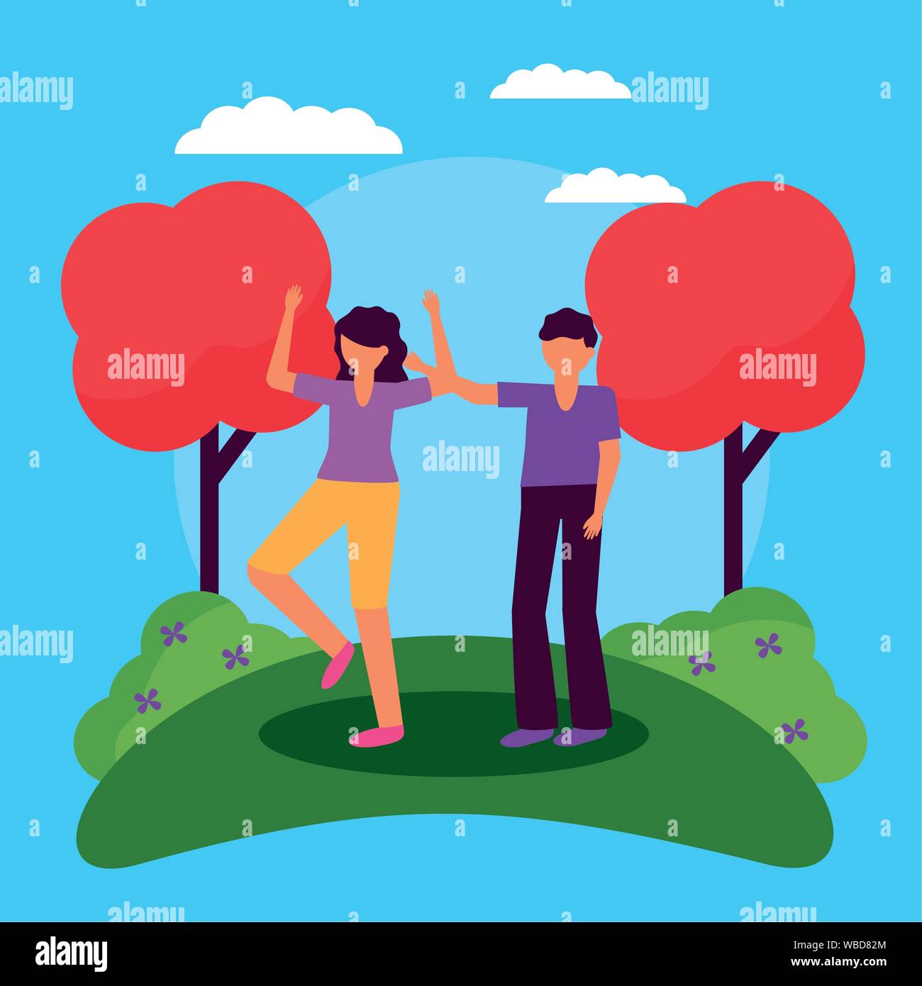 celebrating happy young people design Stock Vector Image & Art - Alamy