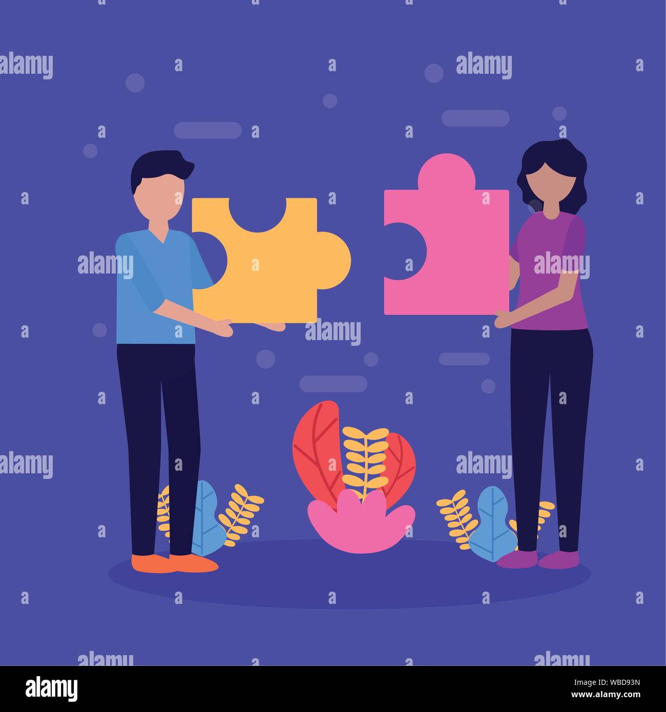 people teamwork flat design image Stock Vector Image & Art - Alamy