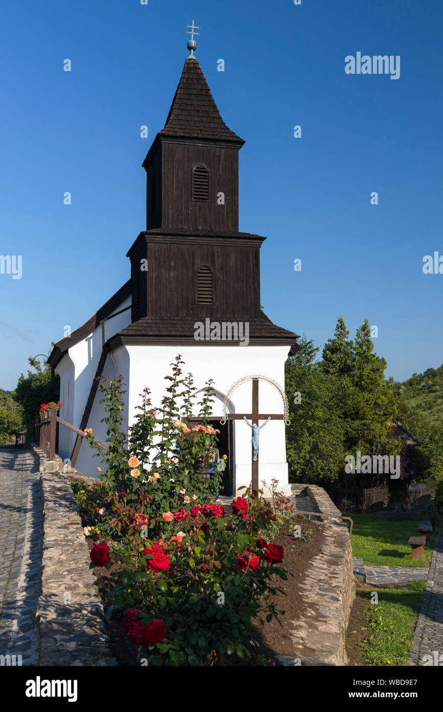 Historical village center of Holloko, region Northern Hungary Stock ...