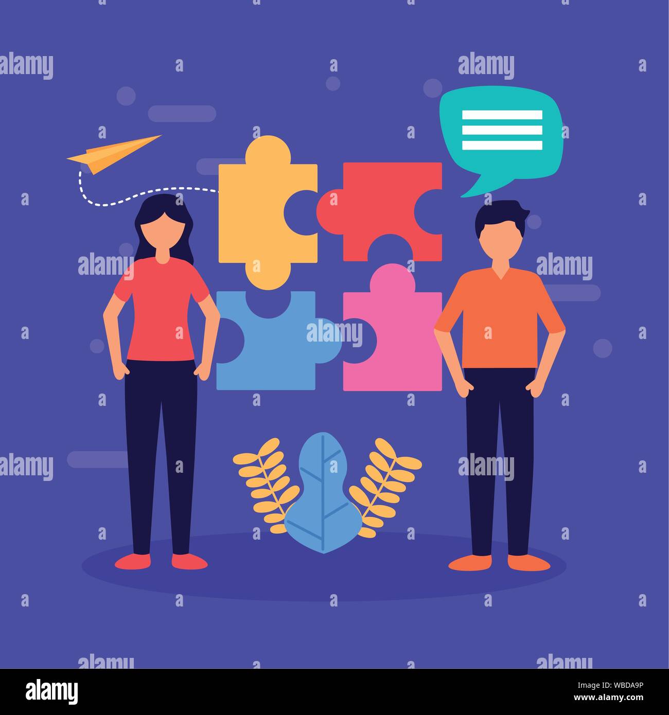 people teamwork flat design image Stock Vector Image & Art - Alamy