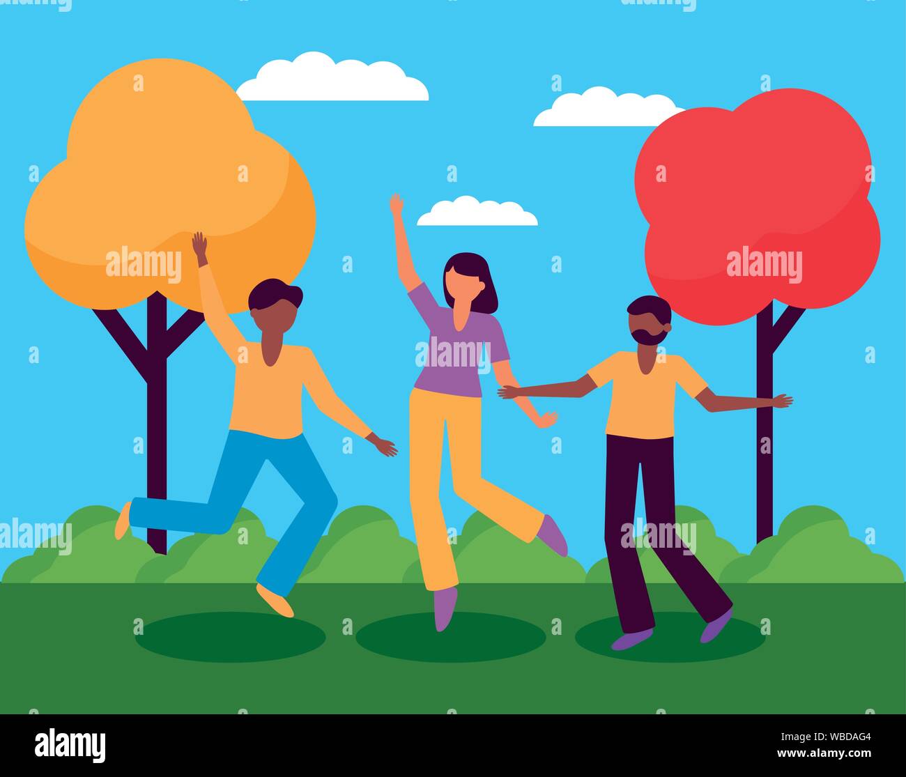 celebrating happy young people design Stock Vector Image & Art - Alamy