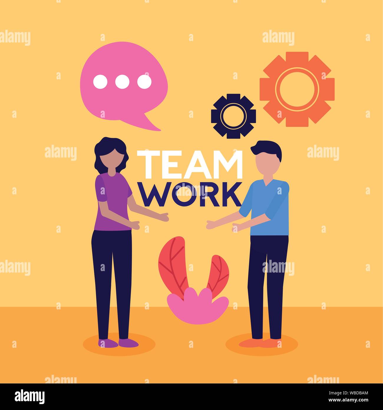 people teamwork flat design image Stock Vector Image & Art - Alamy