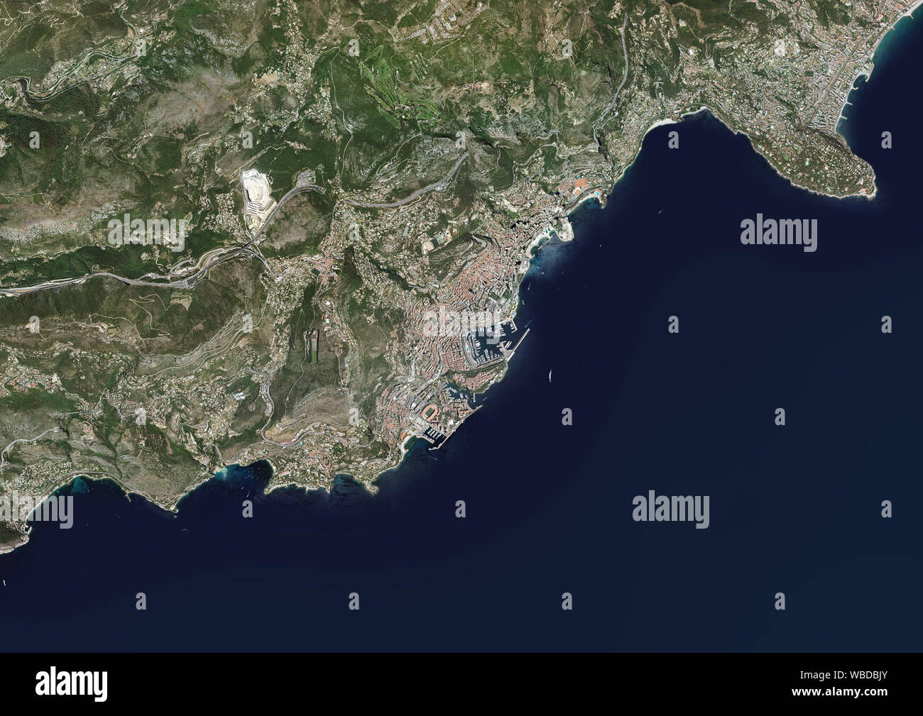 Aerial photography of Saint-Jean-Cap-Ferrat, Monaco and Roquebrune-Cap ...