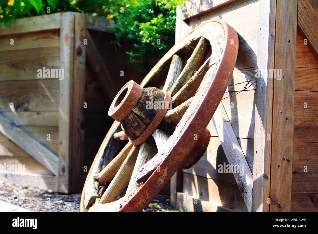 Old wheel hi-res stock photography and images - Alamy