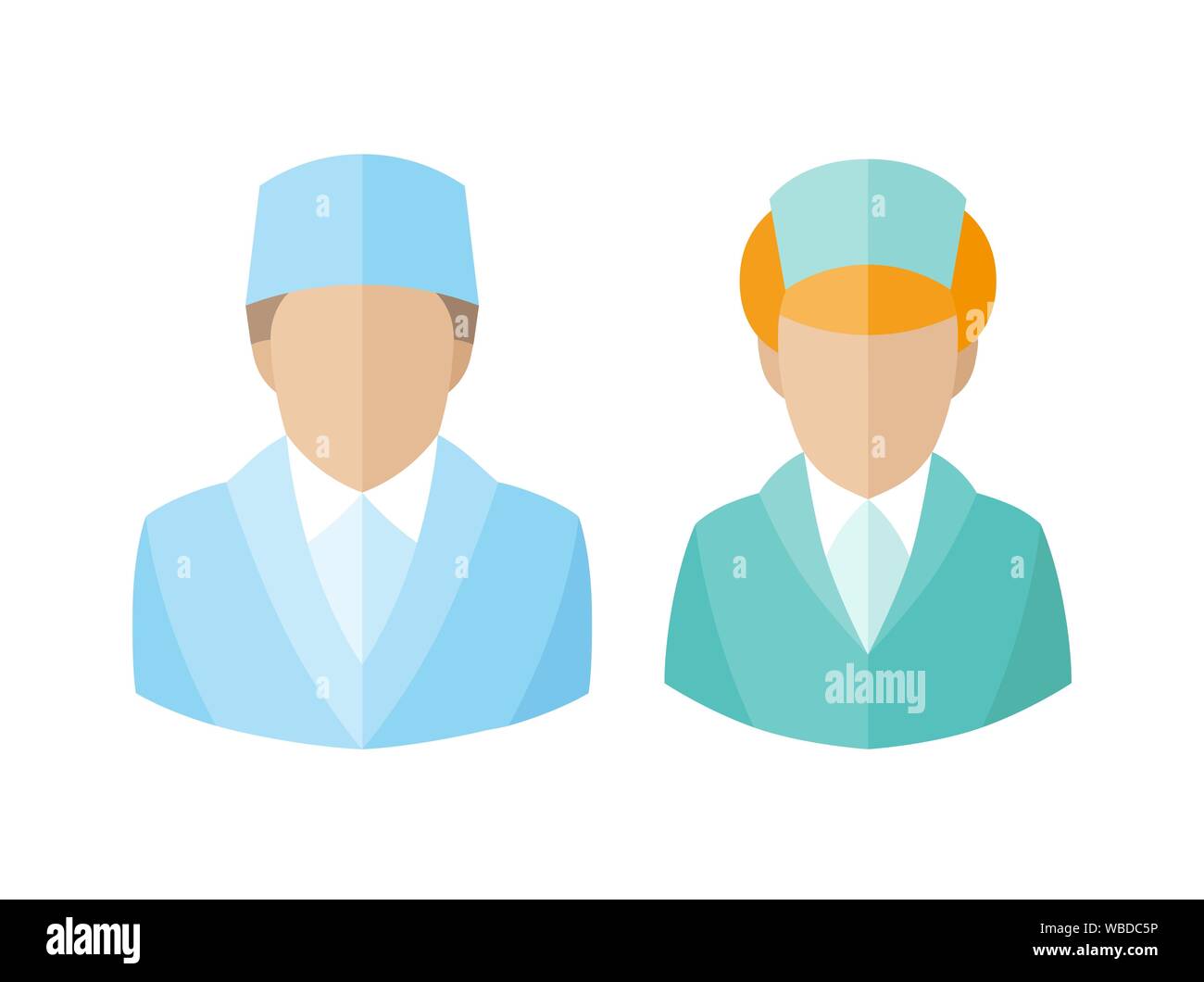Medical flat icons hospital Cut Out Stock Images & Pictures - Alamy