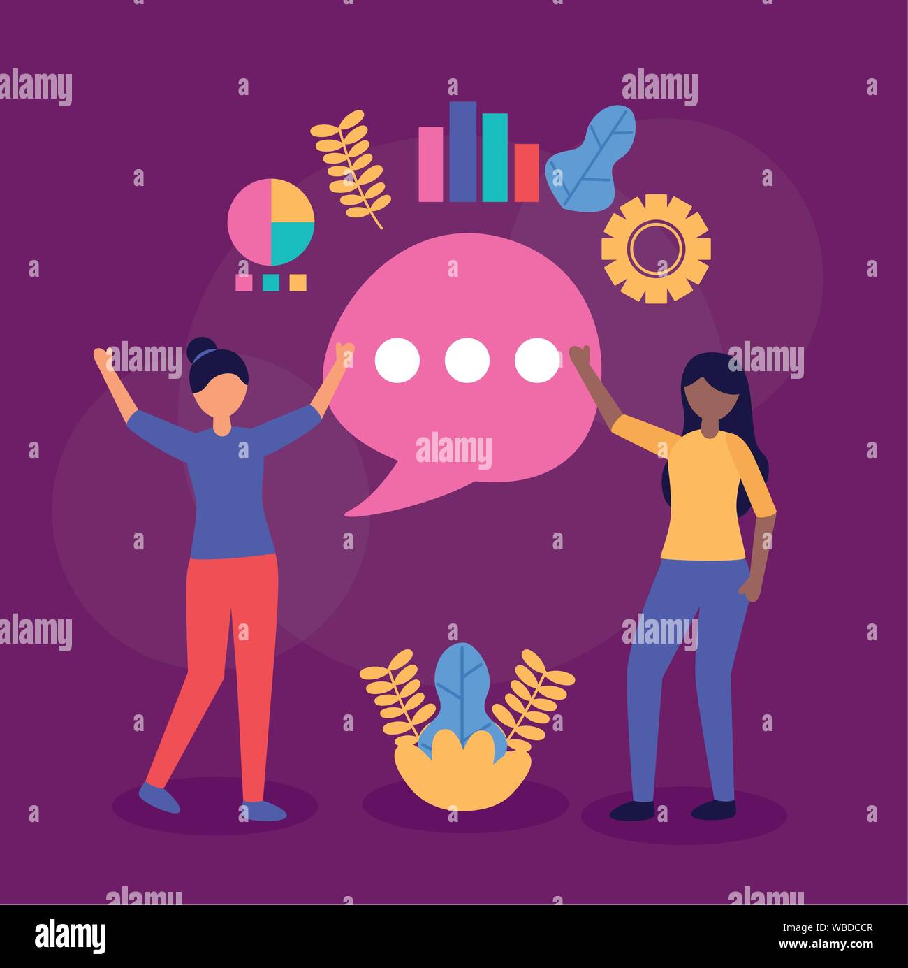 people teamwork flat design image Stock Vector Image & Art - Alamy