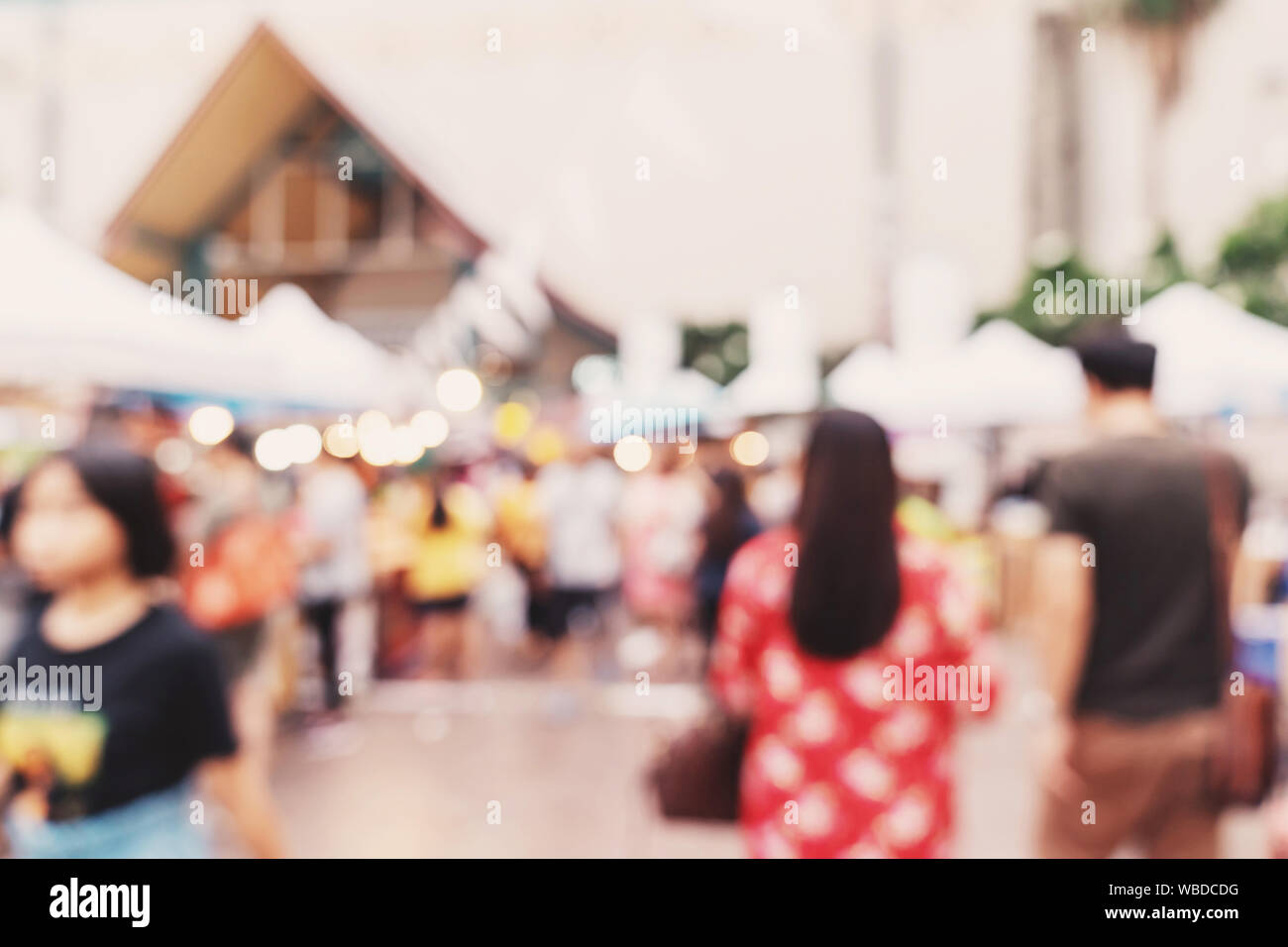 Abstract blur background crowd people in shopping mall for background ...