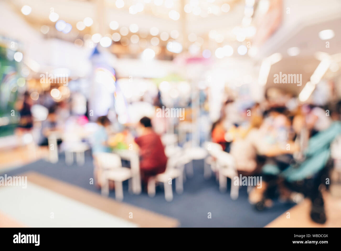Abstract blur background crowd people in shopping mall for background ...
