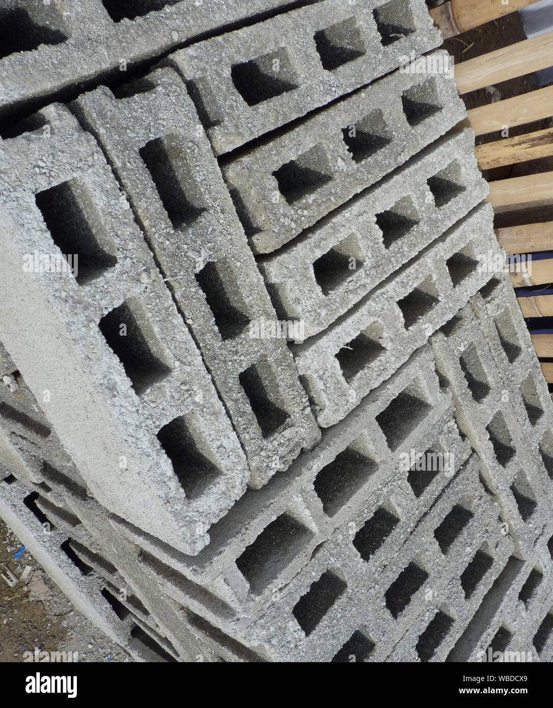 Production of concrete blocks. The blocks put together Stock Photo - Alamy