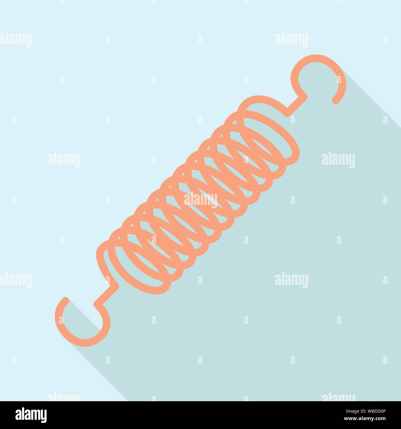 Coil icon, flat style Stock Vector Image & Art - Alamy