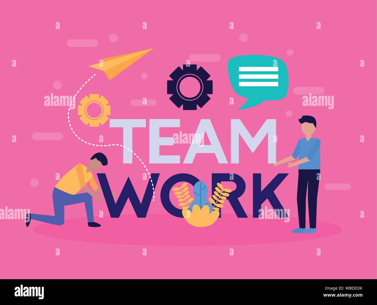 people teamwork flat design image Stock Vector Image & Art - Alamy