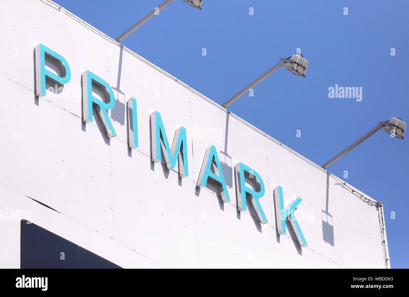 Primark shopping mall sign Stock Photo - Alamy