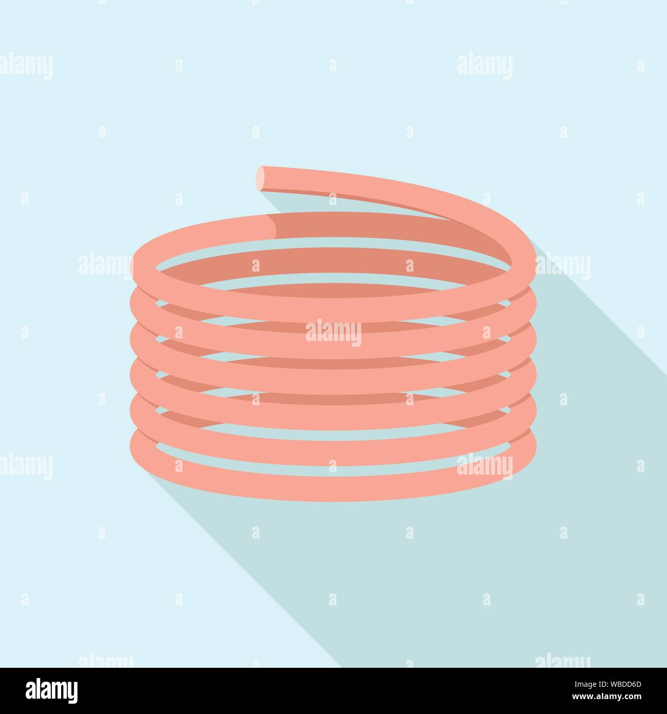 Red coil icon, flat style Stock Vector Image & Art - Alamy