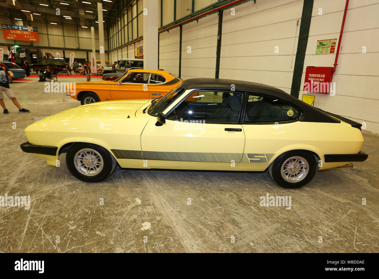 ISTANBUL, TURKEY - JUNE 29, 2019: Ford display at Istanbul Classic ...