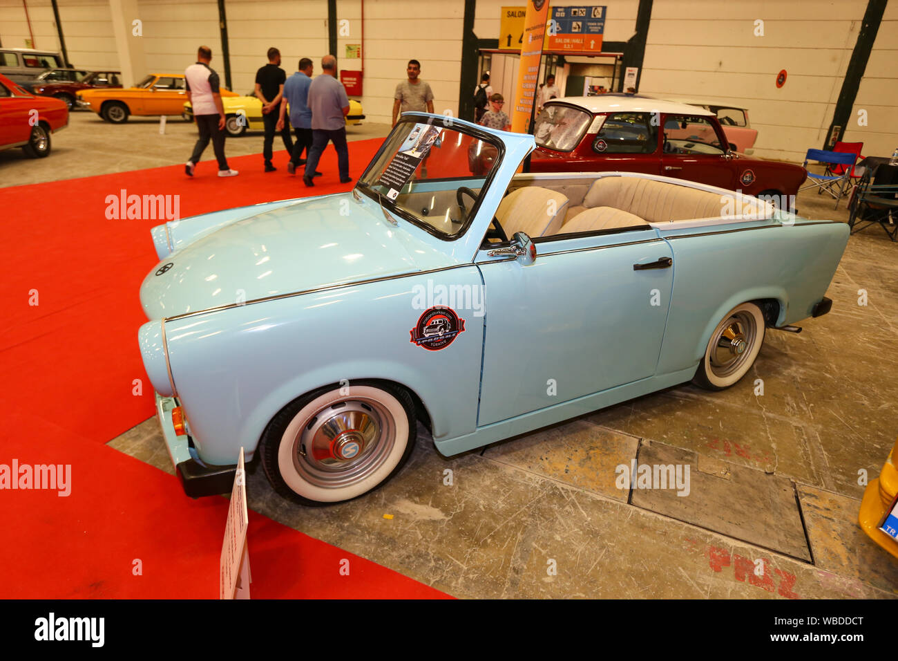 ISTANBUL, TURKEY - JUNE 29, 2019: Trabant display at Istanbul Classic ...