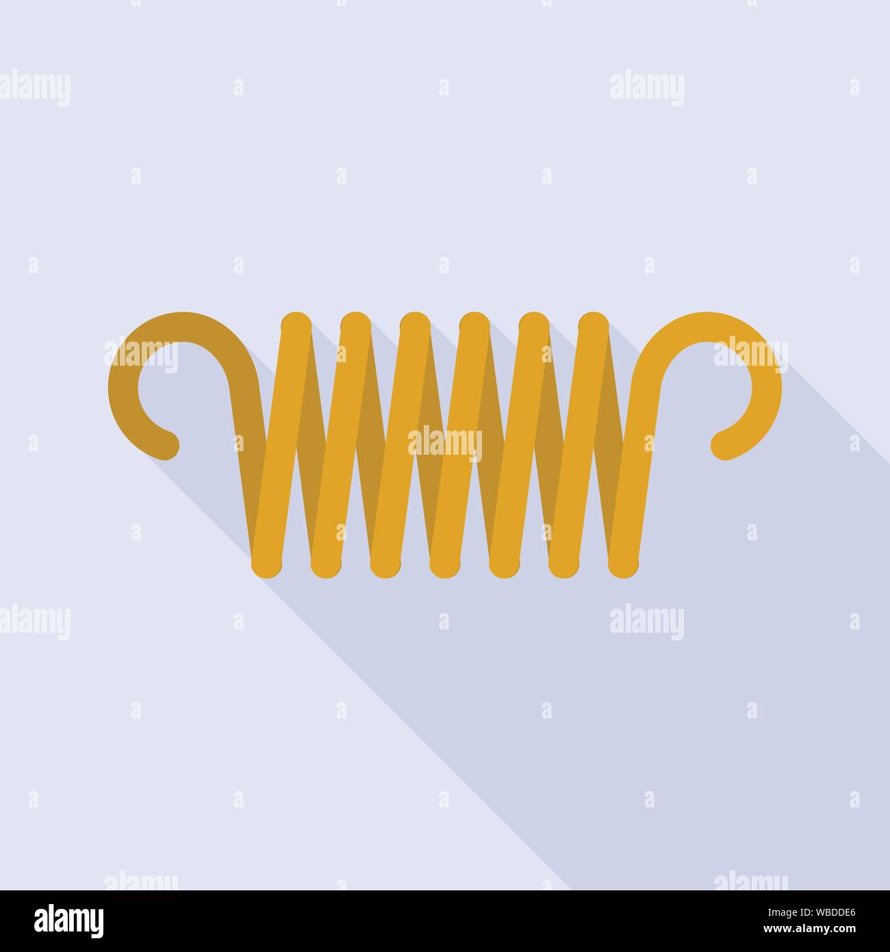 Orange spring coil icon, flat style Stock Vector Image & Art - Alamy