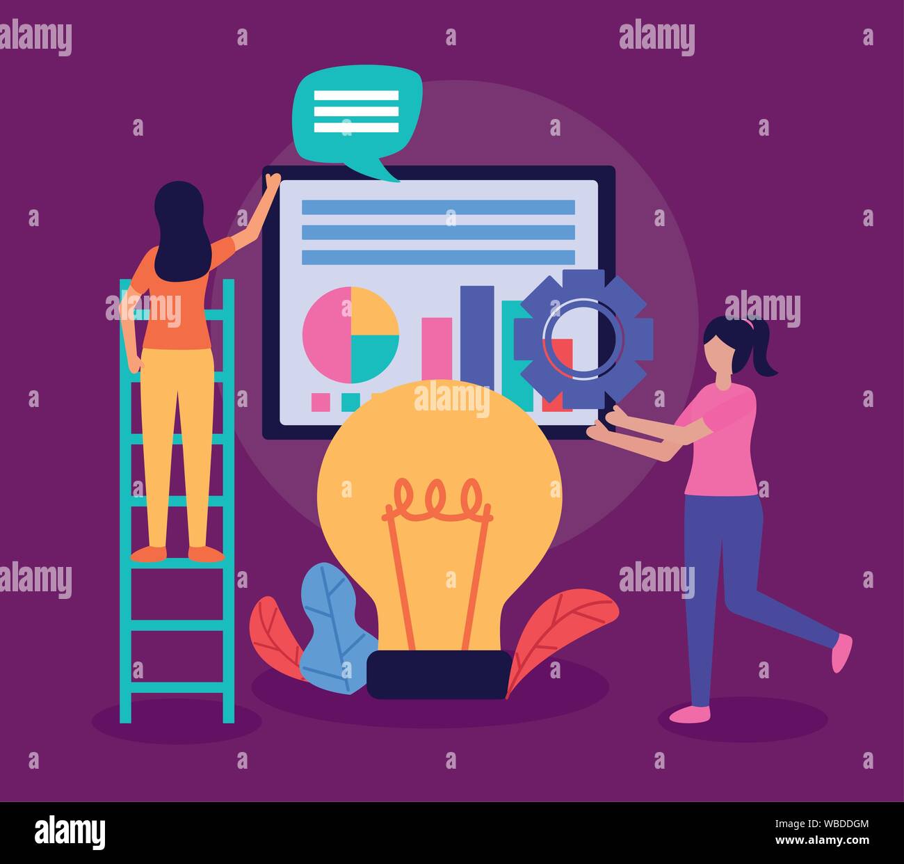 people teamwork flat design image Stock Vector Image & Art - Alamy