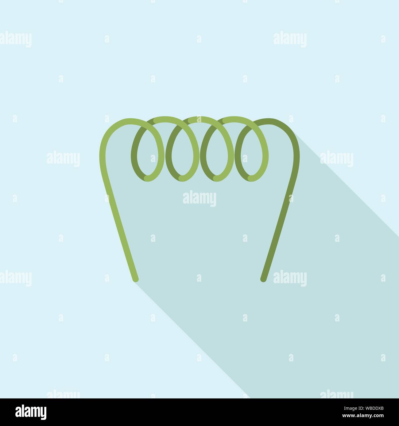 Flexible coil icon, flat style Stock Vector Image & Art - Alamy