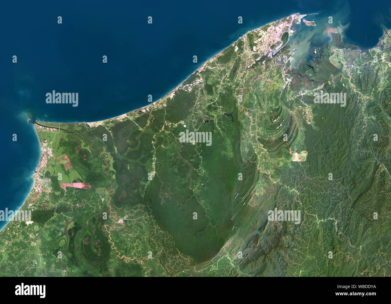 Satellite image of brunei hi-res stock photography and images - Alamy