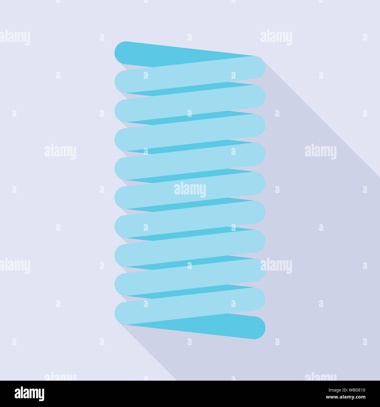 Colorful coil icon, flat style Stock Vector Image & Art - Alamy