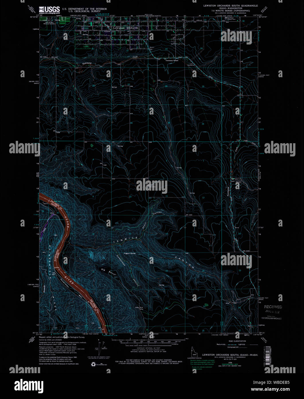 Map of orchards hi-res stock photography and images - Alamy