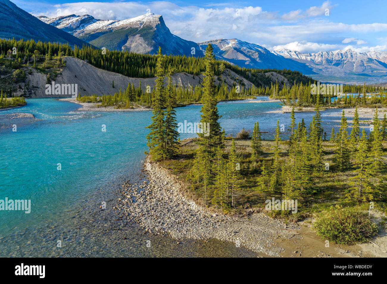 Blue River Valley - A Spring sunset view of North Saskatchewan River ...