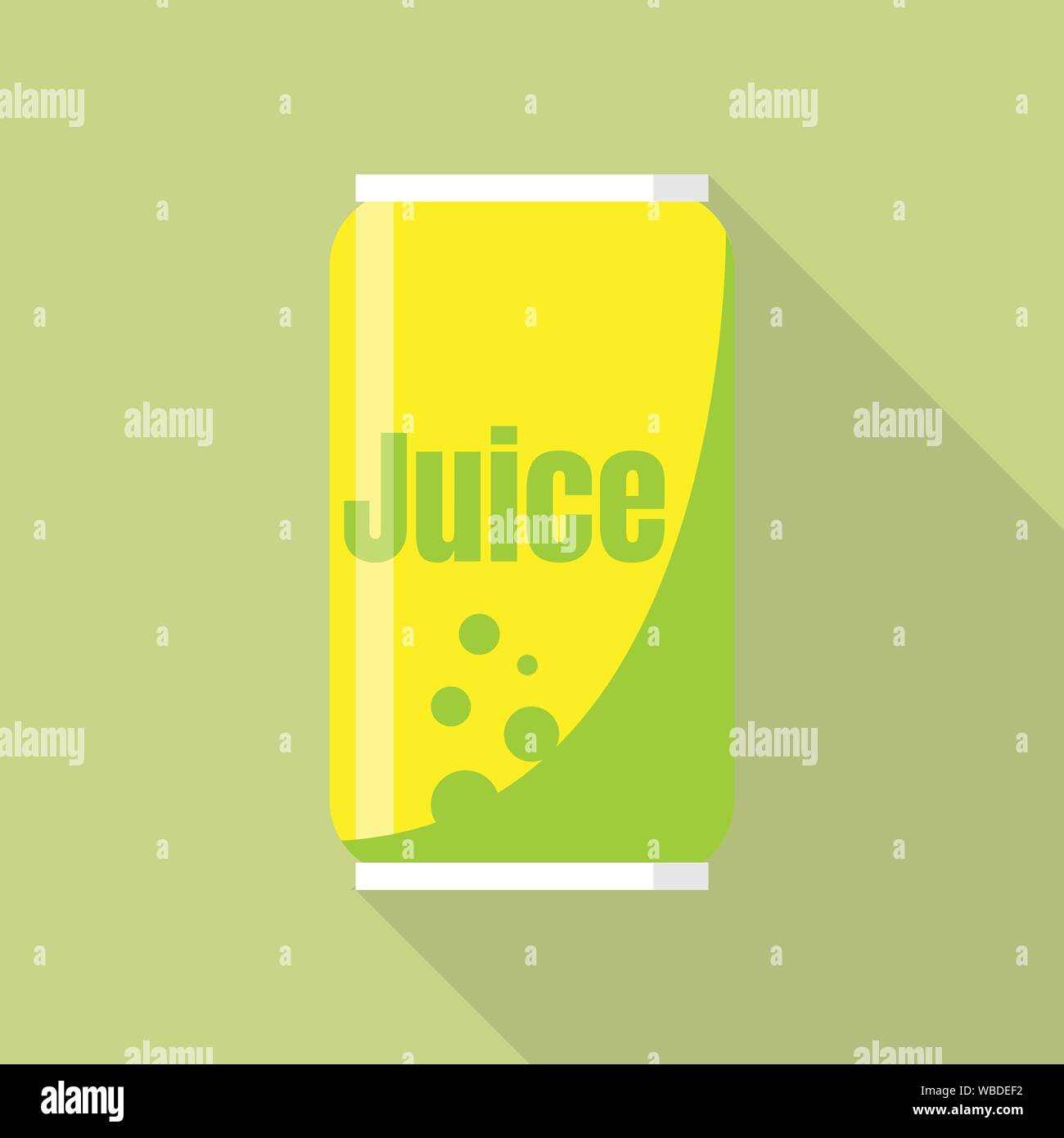 Juice tin can icon, flat style Stock Vector Image & Art - Alamy