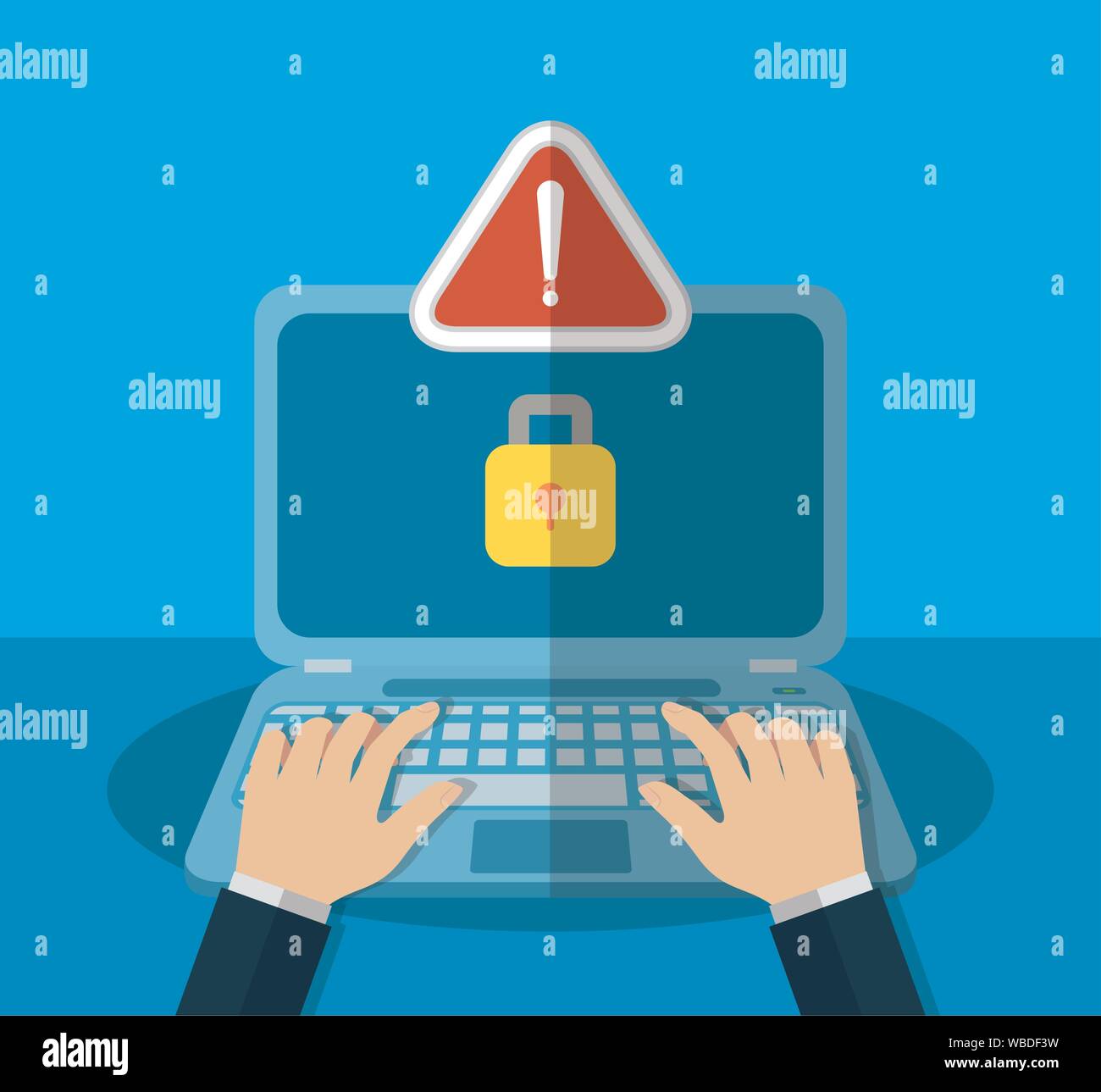 technology internet security flat design Stock Vector Image & Art - Alamy