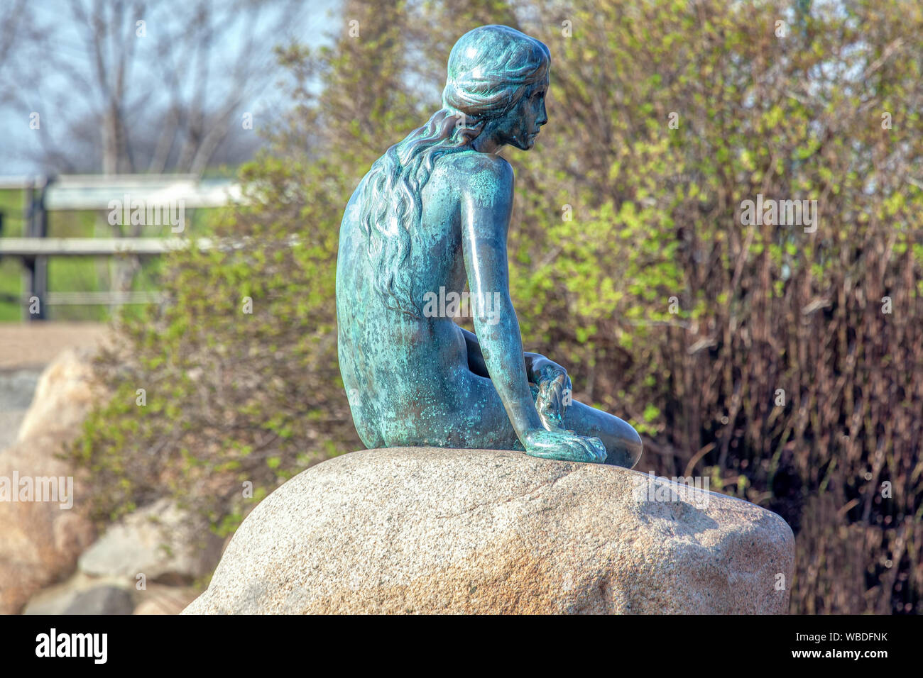 famous sculpture of Little Mermaid in Copenhagen Stock Photo - Alamy