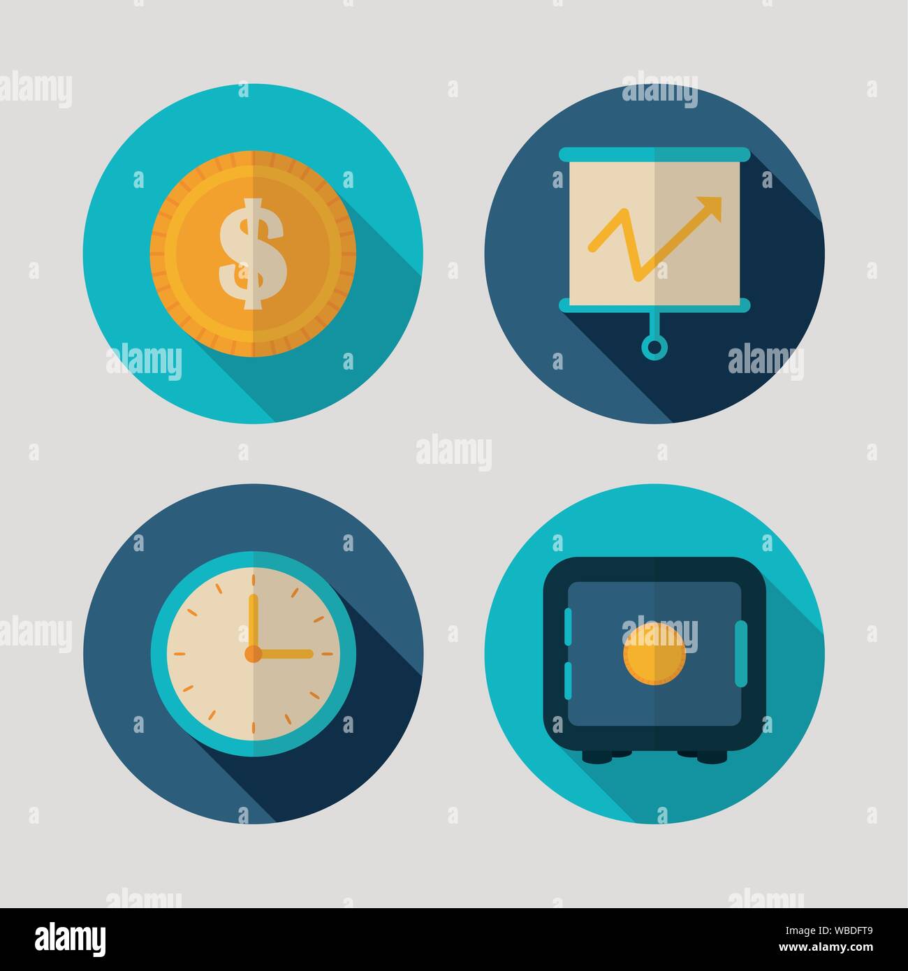 Bank safe clock Stock Vector Images - Alamy