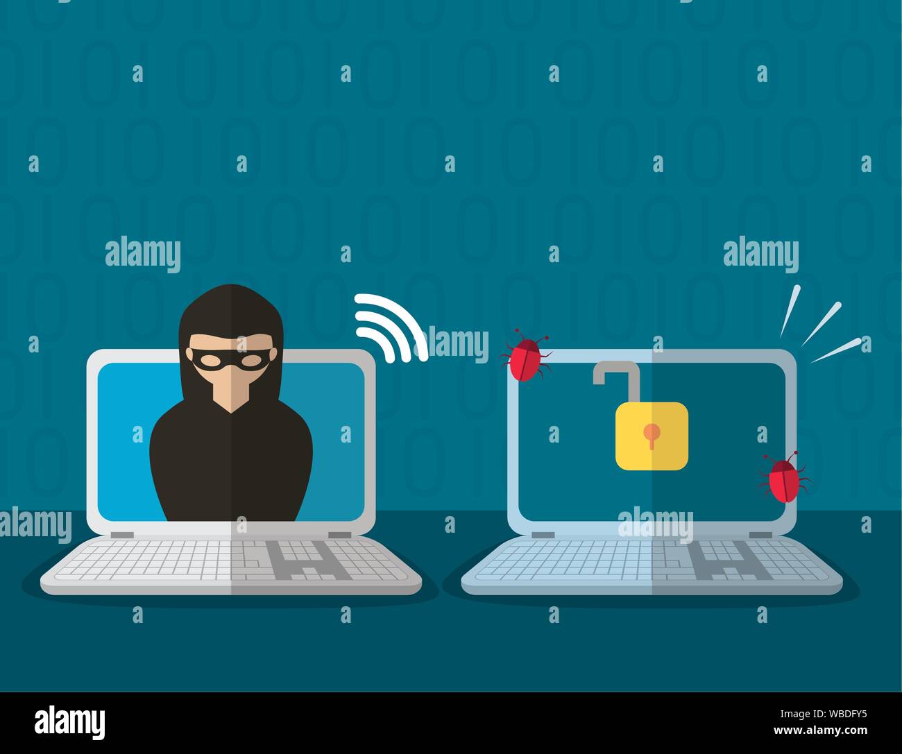 technology internet security flat design Stock Vector Image & Art - Alamy