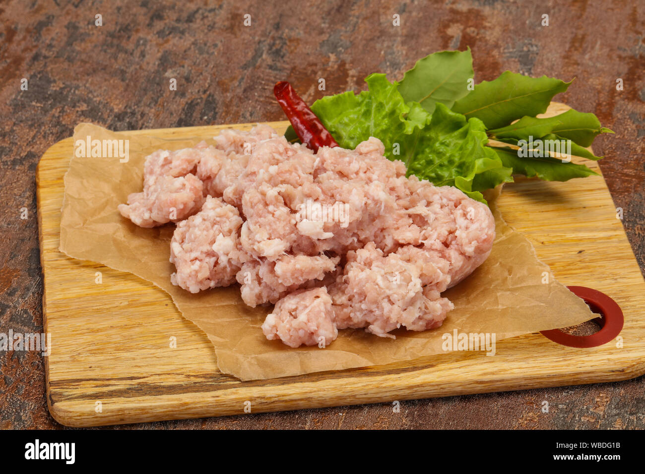Homemade pork minced meat ready for cooking Stock Photo - Alamy