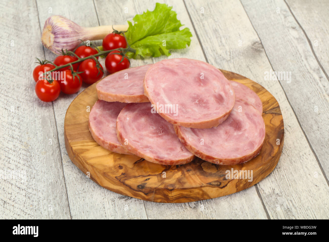 Natural ham made from pork meat Stock Photo - Alamy