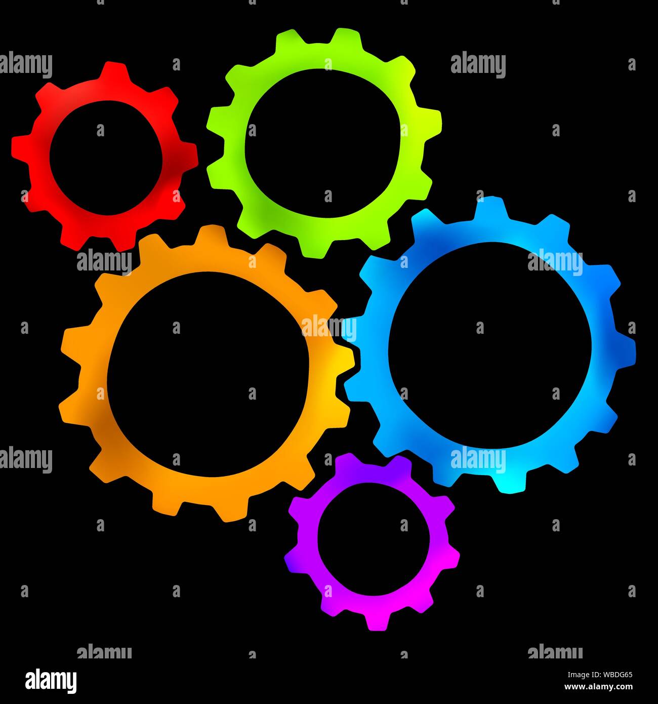 Silhouette gear hi-res stock photography and images - Alamy