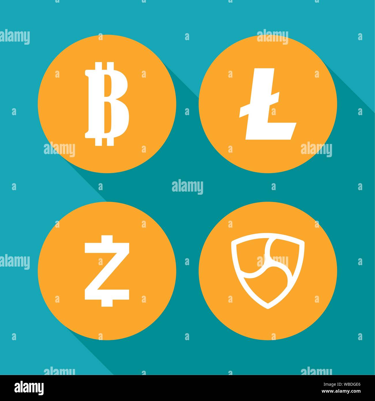 cryptocurrency money finance flat design Stock Vector Image & Art - Alamy