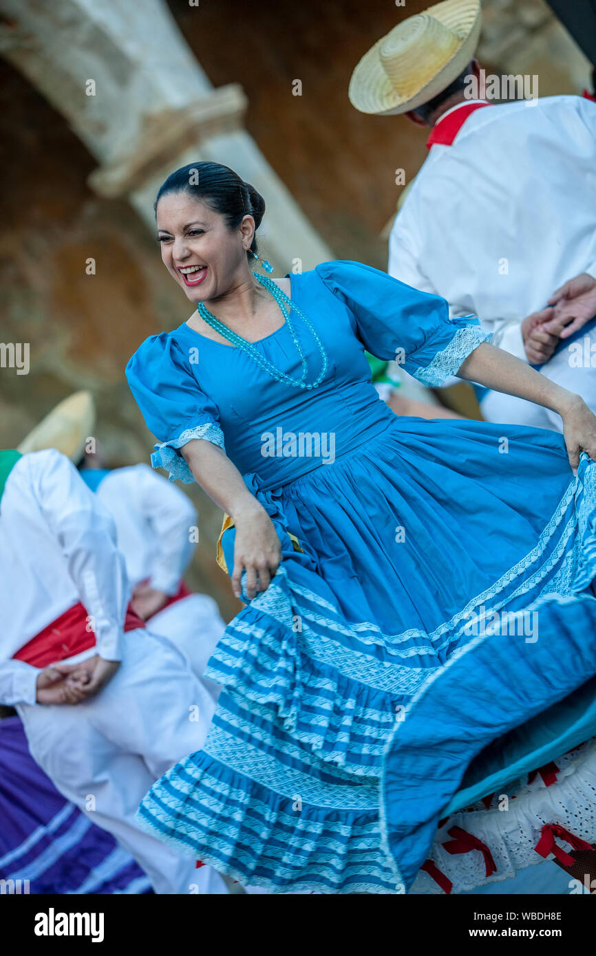 Folkloric dancers, Le Lo Lai Festival, San Cristobal Castle, Old San ...