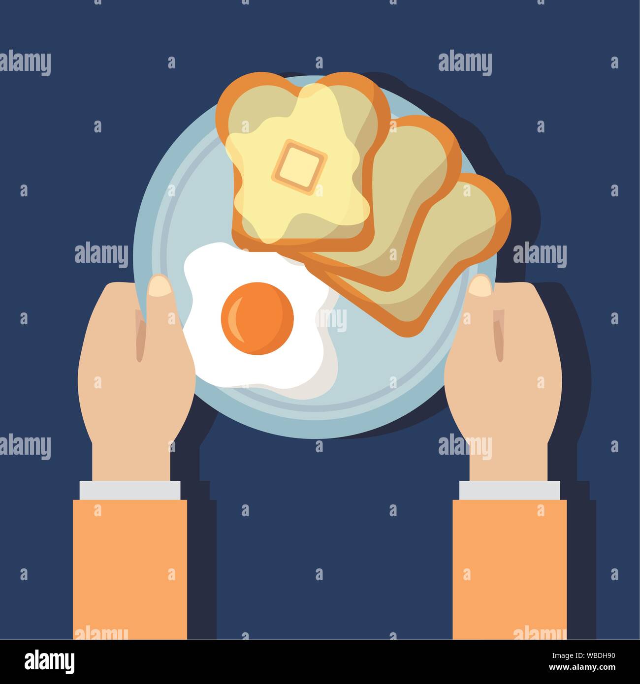 breakfast cooking icons flat design Stock Vector Image & Art - Alamy